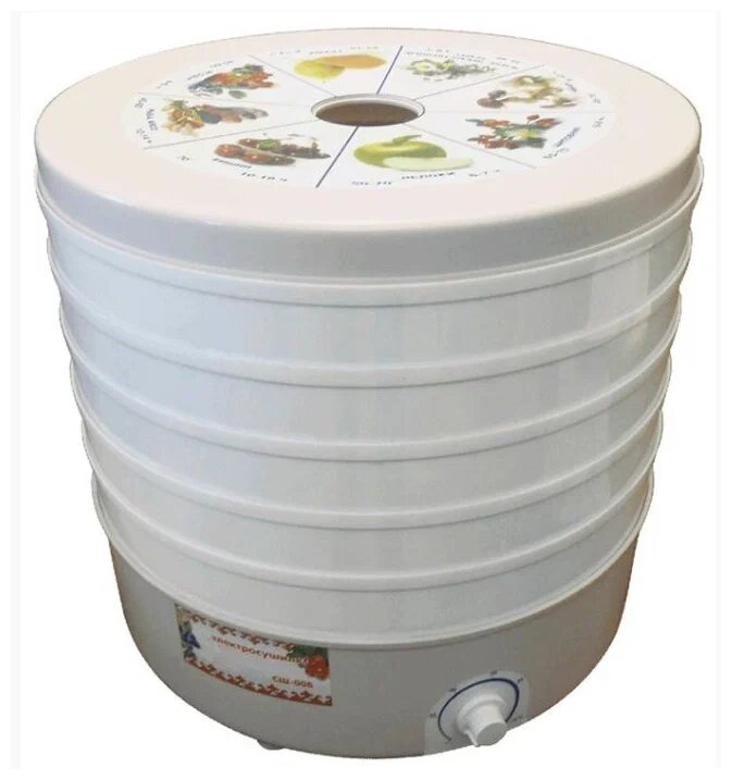 Электросушилка для овощей и фруктов Чудесница (Ротор) СШ-008 5лотков 25л