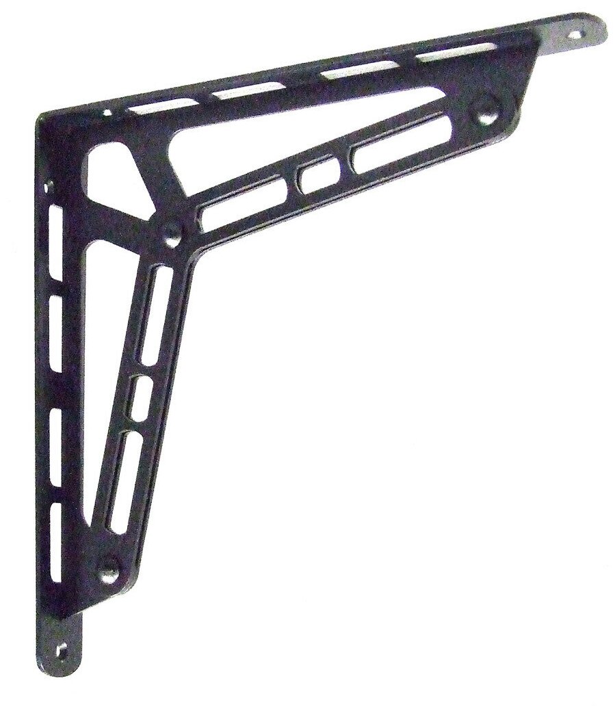 Один кронштейн для полки лофт "KSV-300", 1 шт. 30х30х5 см. 1,1 Черный