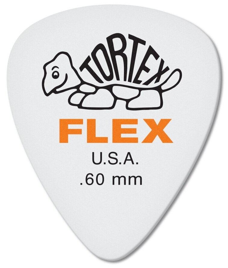 428R.60 Tortex Flex Медиаторы, 72шт, толщина 0,60мм, Dunlop