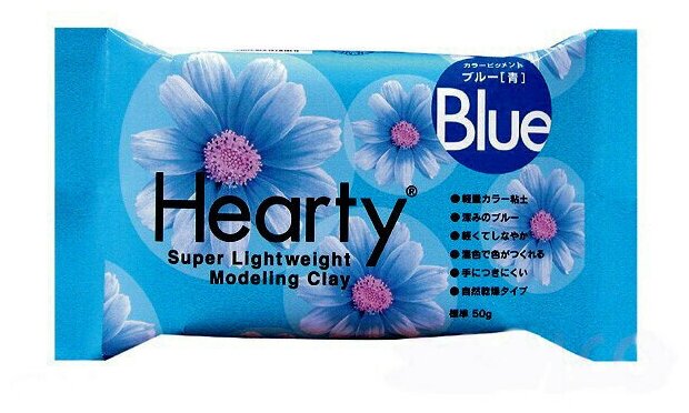 Полимерная глина Padico Hearty Blue (Харти синий), 50 г.