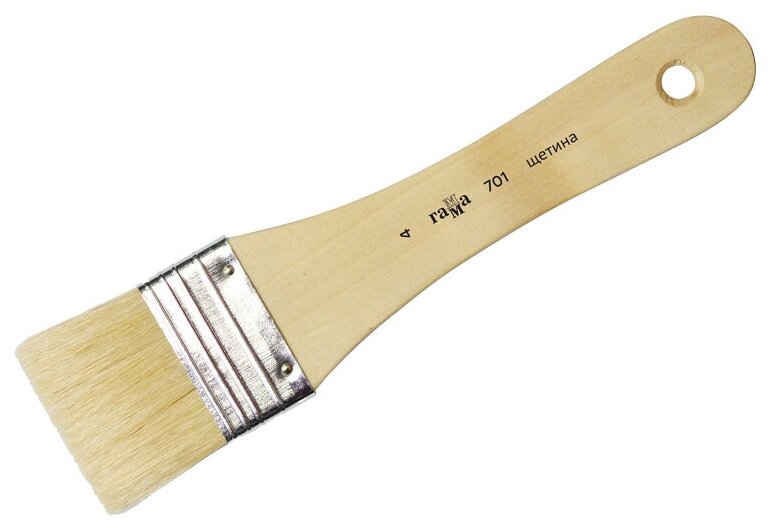 Гамма Кисть-флейц художественная, щетина, №4