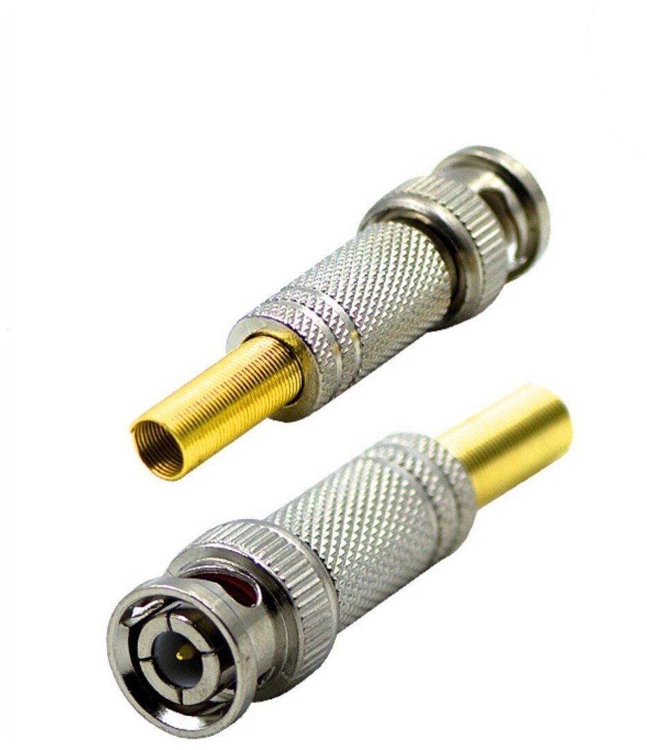 Разъем штекер BNC (папа) под винт с пружиной