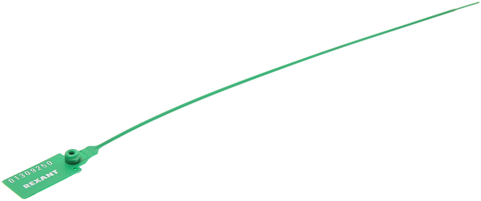 REXANT 076133 пломба! пластиковая номерная 320мм зеленая\