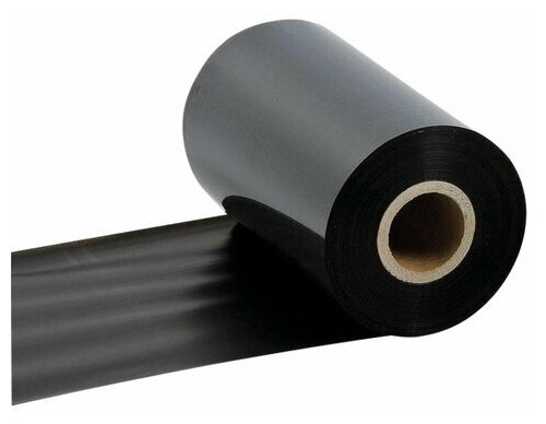 Риббон WAX, 110 мм х 450 м, диаметр втулки 25.4 мм (1 дюйм), красящий слой наружу (OUT), 363529