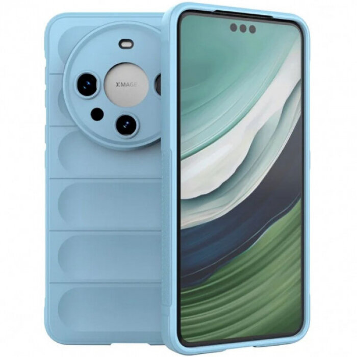 Flex Silicone Противоударный чехол для Huawei Mate 60 Pro с защитой камеры и микрофиброй