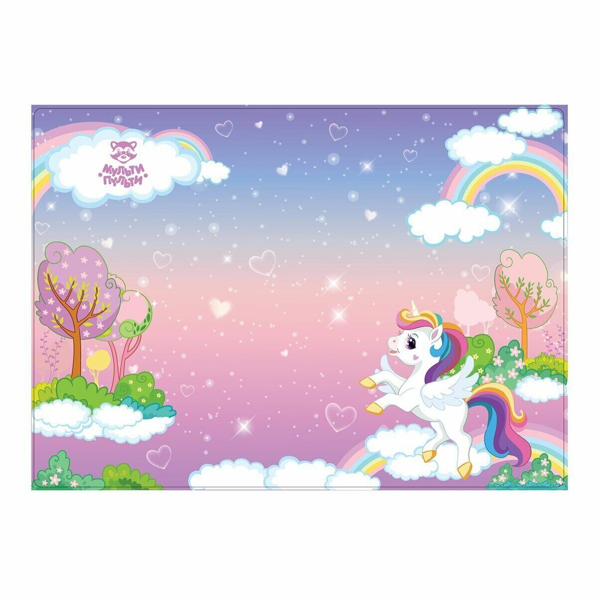 Клеенка для уроков труда 35х50см ПВХ "Единорог"