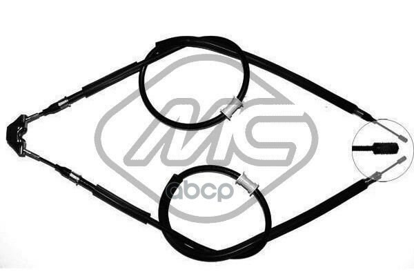 Трос ручника трос ручника OPL CORSA C COMBO ALL (DRUM BRAKE) METALCAUCHO арт. 80382