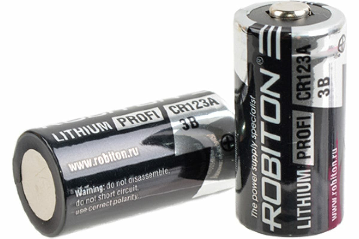 Элемент питания Robiton Profi R-CR123A - зарядное устройство аккумуляторов CR123A, 12В