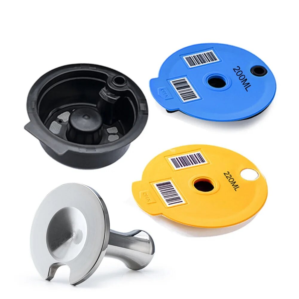 Многоразовые капсулы i Cafilas для кофемашины Bosch Tassimo без кофеина 200-220lid-ti