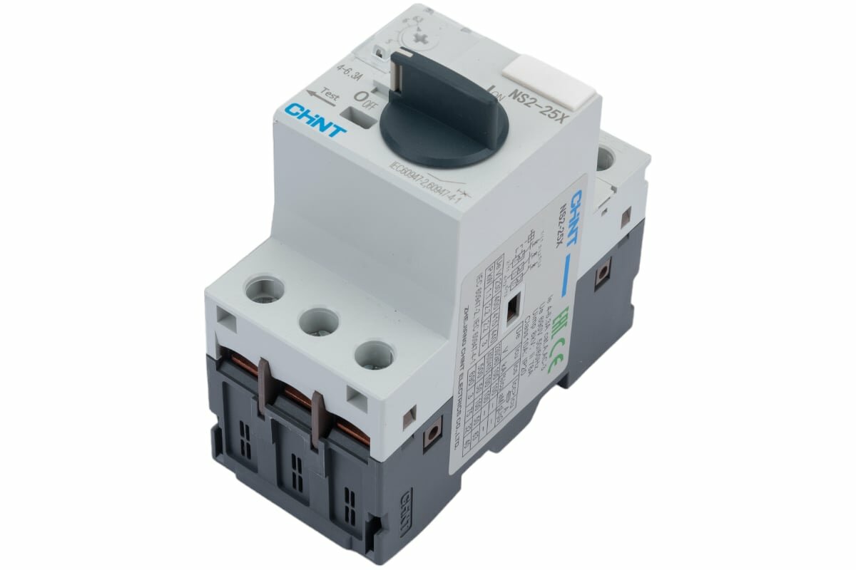 CHINT NS2-25x4-6.3A пускатель с поворотной ручкой R 495184 электромеханический