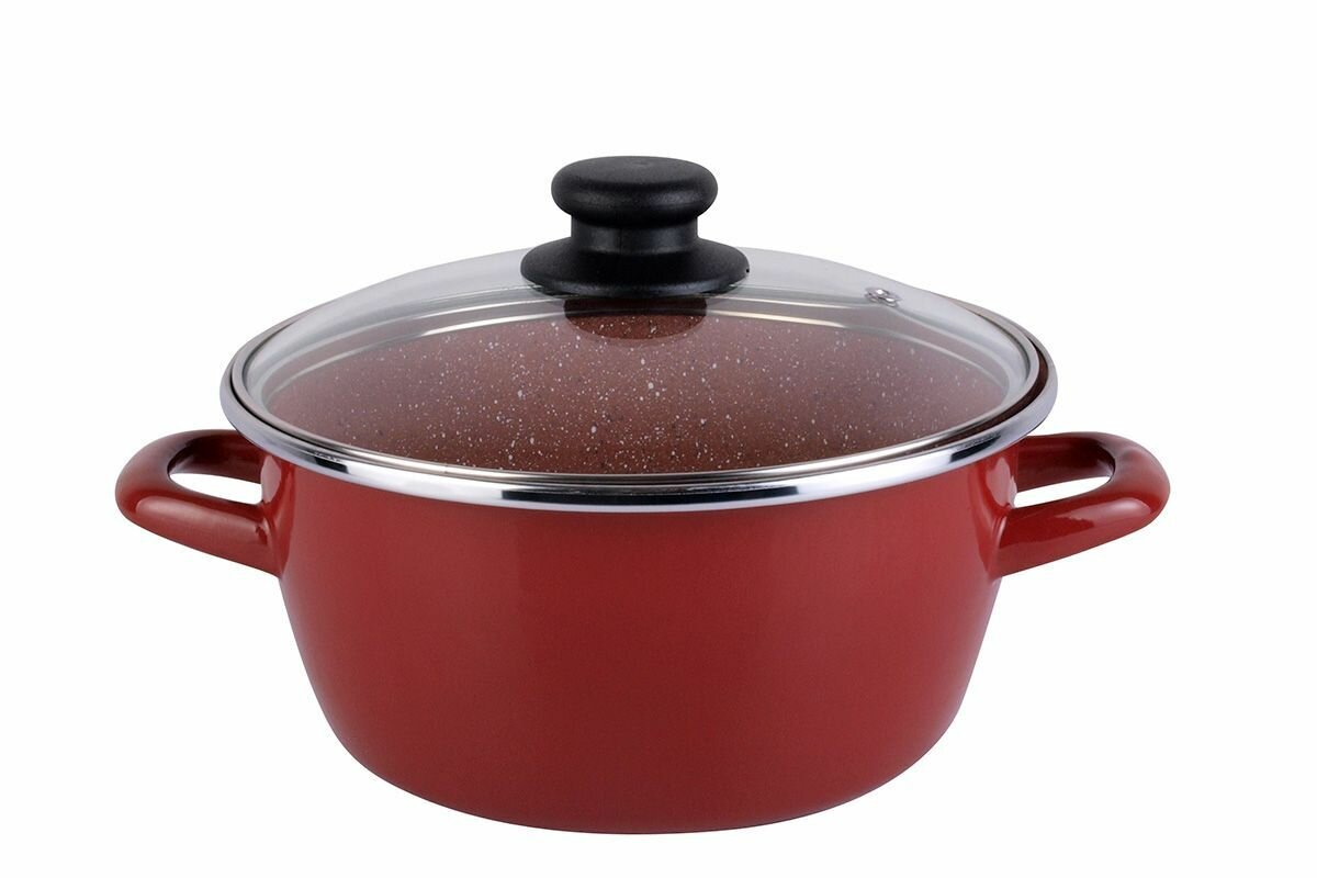 Кастрюля с крышкой низкая Vitrinor Toscana 20