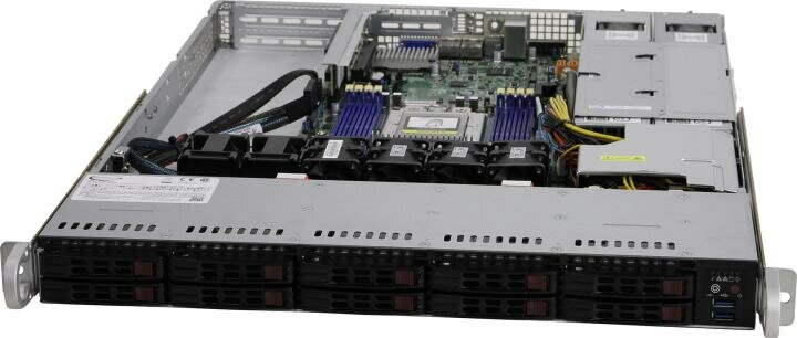 Никс sS9600a/pro1U S928E1Ba EPYC 7402/256 ГБ/1 x 960 Гб SSD/Aspeed AST2400