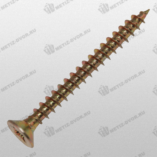 Шуруп потайной универсальный 5,0x60, желтый Уп (250 шт.)