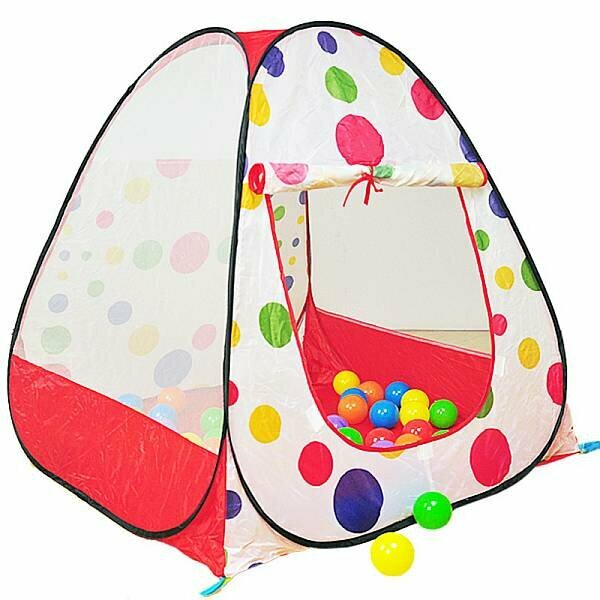 Красный Without Палатка с 50 шариками