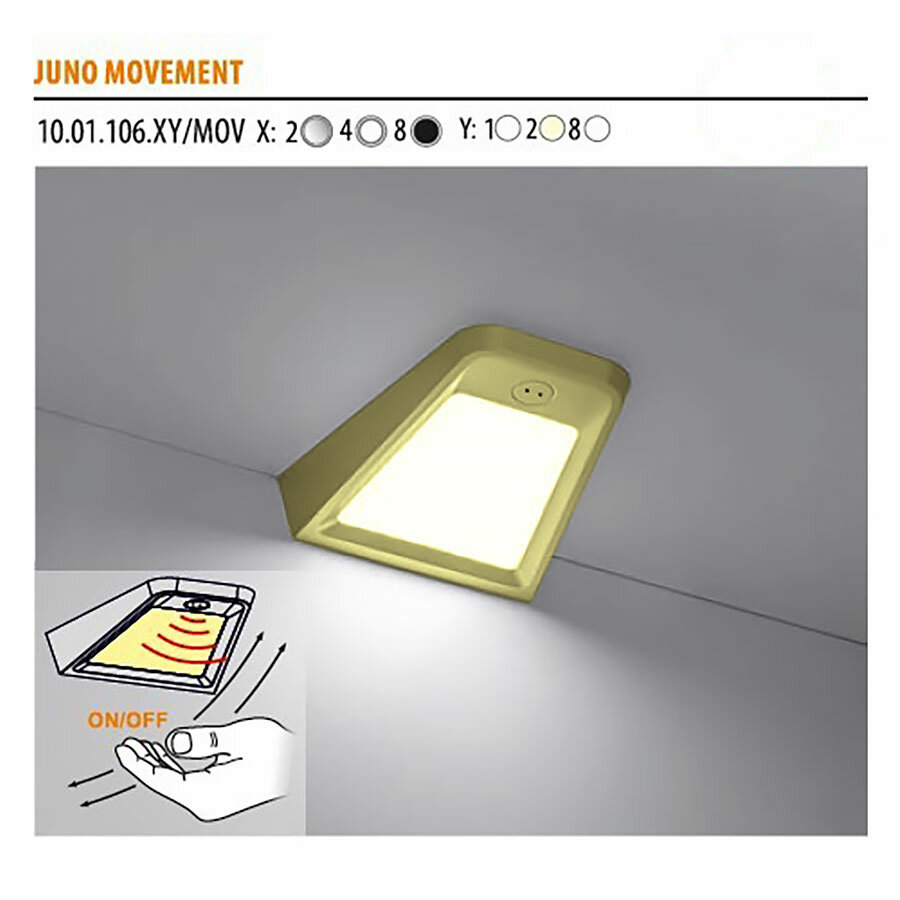 Светильник LED Juno Movement золото/натур. свечение, 123*118,4, 12V, 2 W, 170 lm, IP20