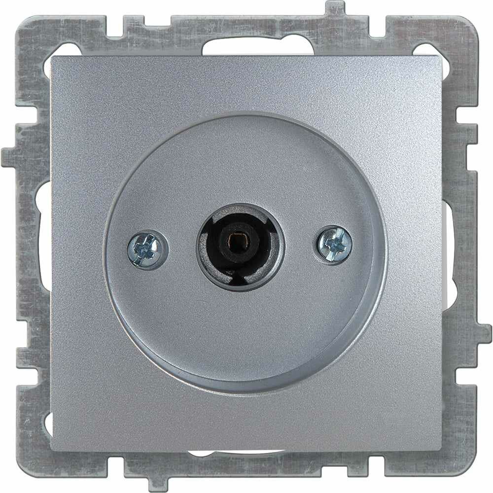 NILSON Механизм розетки 1СП тв конечный серебро Touran/Alegra metallic 24130433