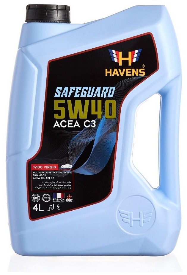 Моторное масло Havens Safeguard SAE 5W-40 ACEA C3, API SP, SN PLUS, SN/CF 4л
