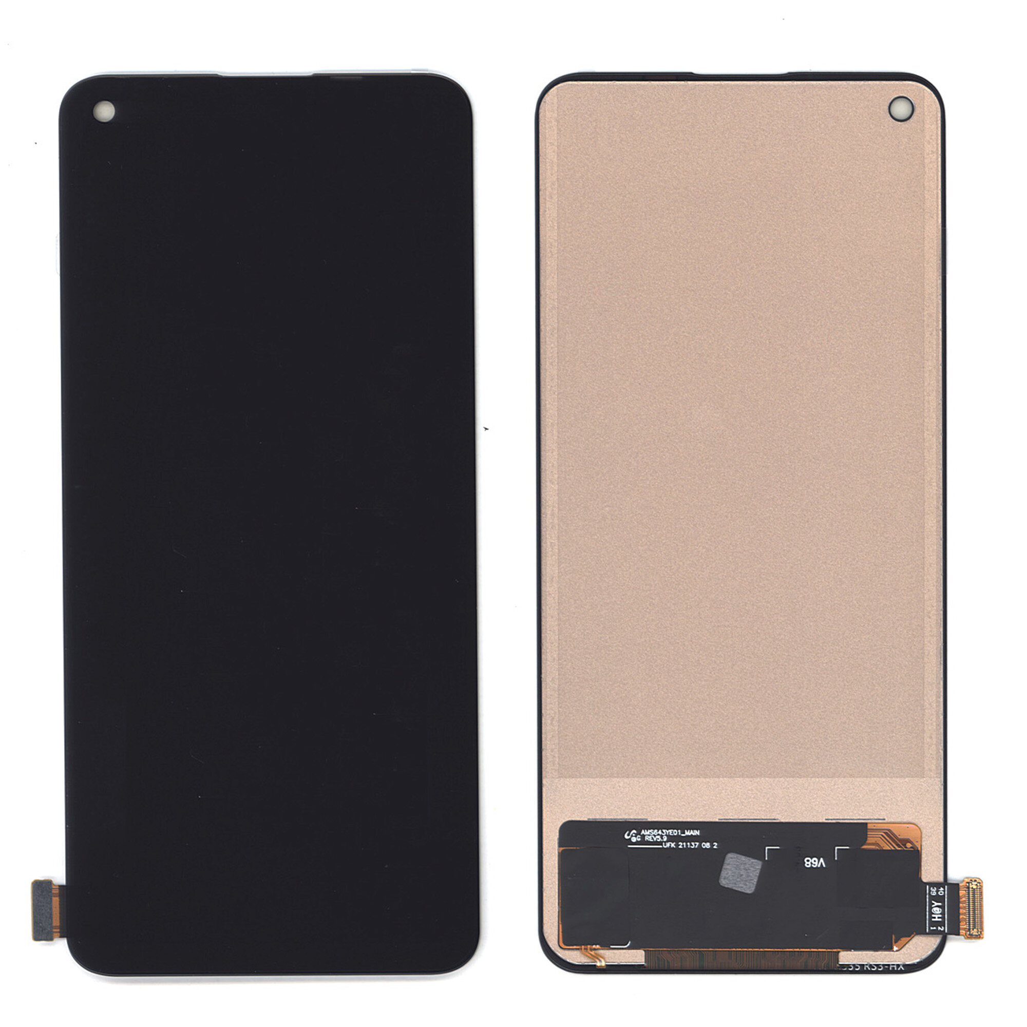 Дисплей (экран) в сборе с тачскрином для OnePlus Nord 2T (TFT-совместимый) черный / 1080х2400
