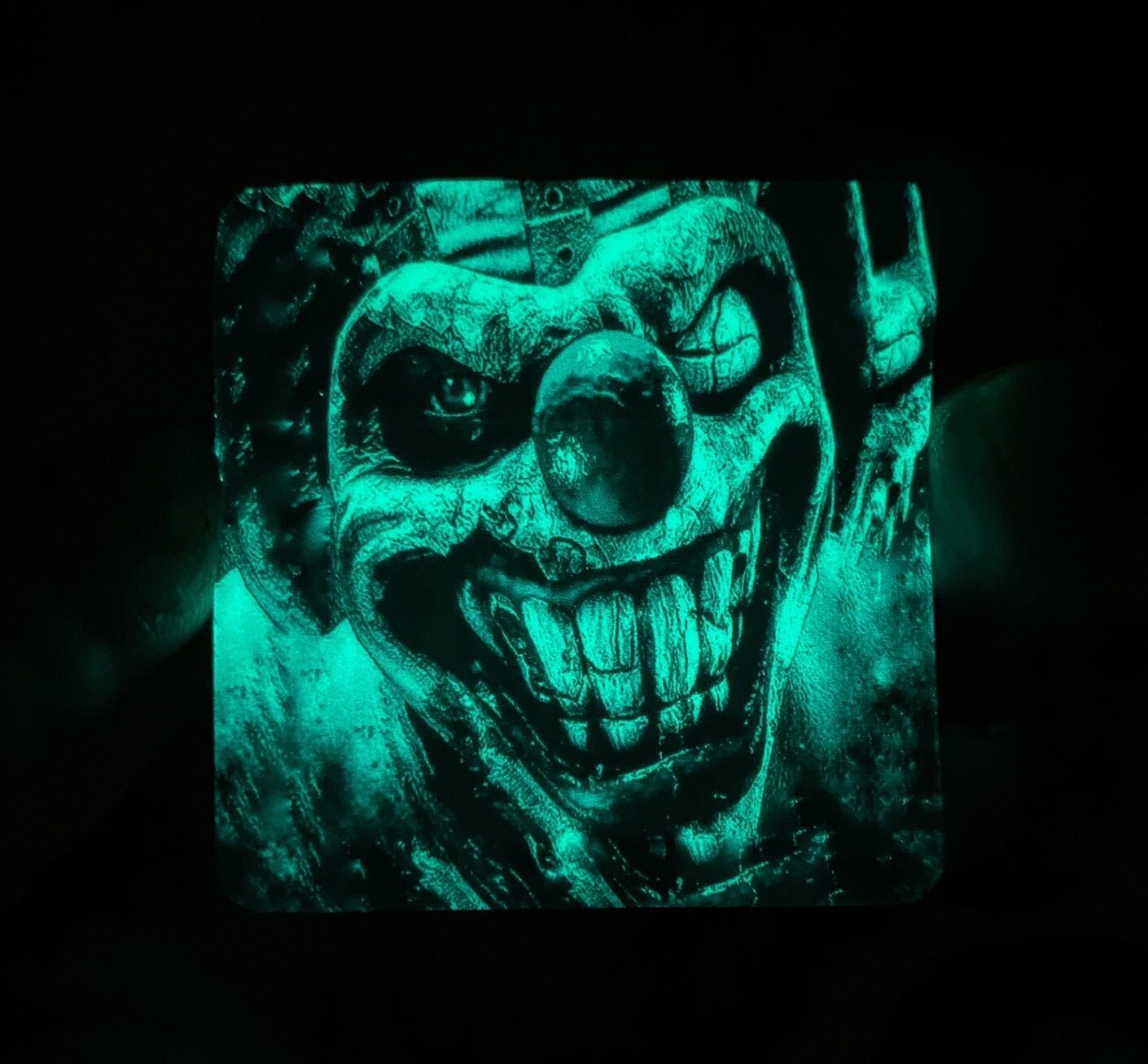 Светящийся Патч Шеврон на липучке "Клоун из Фильма Оно по мотивам Стивена Кинга - Пеннивайз"