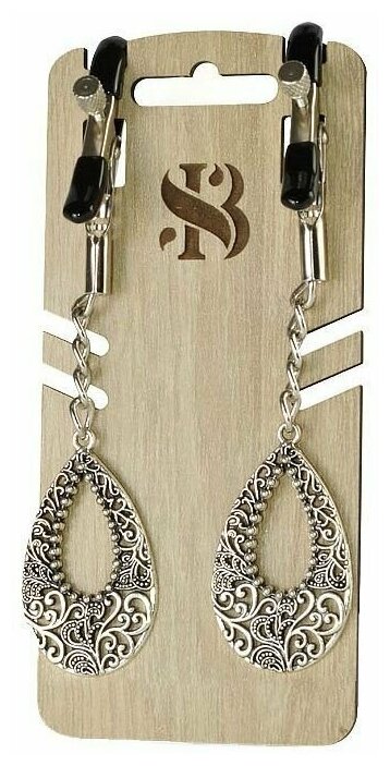 Изысканные зажимы на соски с подвесками "Шахерезада"