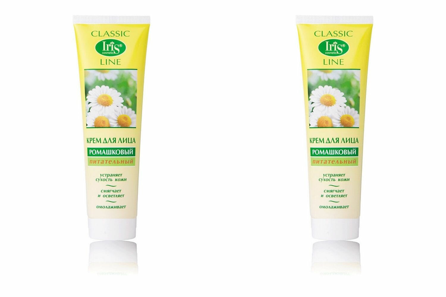 Iris cosmetic Крем для лица Classic Line Ромашковый питательный, 100 мл, 2 шт.