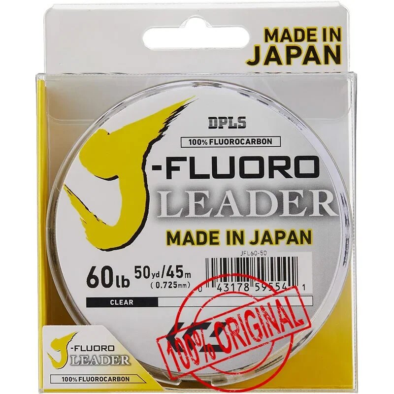 Daiwa J-Fluorocarbon Прозрачная тонущая леска 100м 14LB