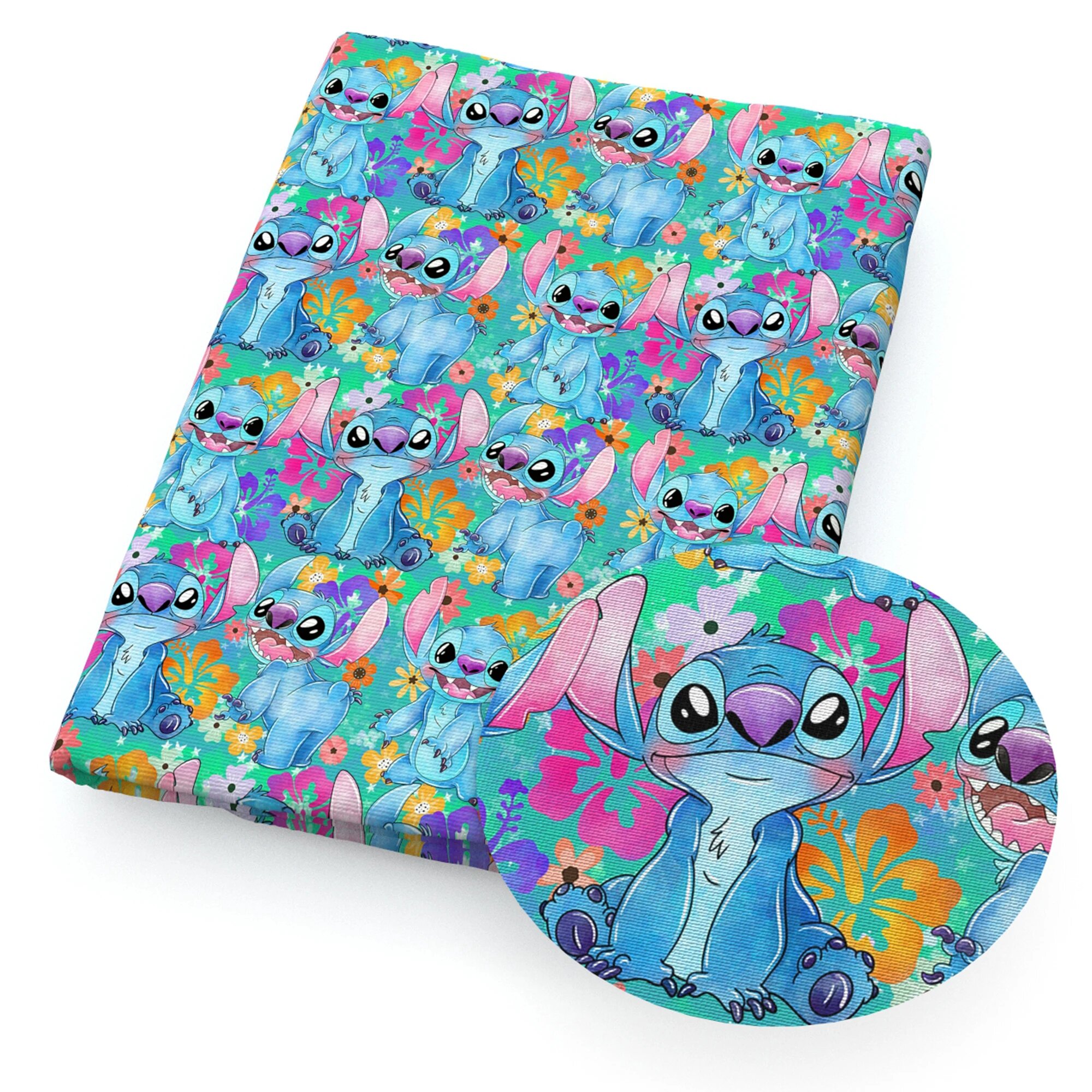 Potdemiel парча Disney Stitch 50*145 см waterproof fabric, 1240681