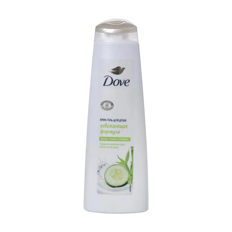 Крем-гель для душа, огурец/бамбук, Dove, 380мл.