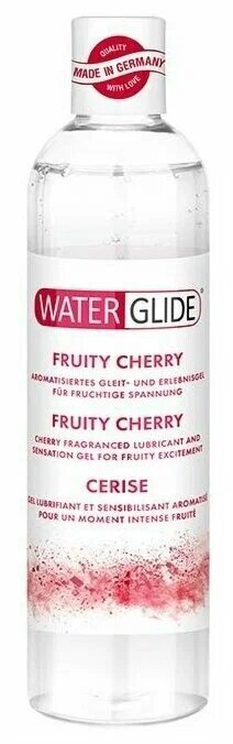 Лубрикант на водной основе с ароматом вишни FRUITY CHERRY - 300 мл.
