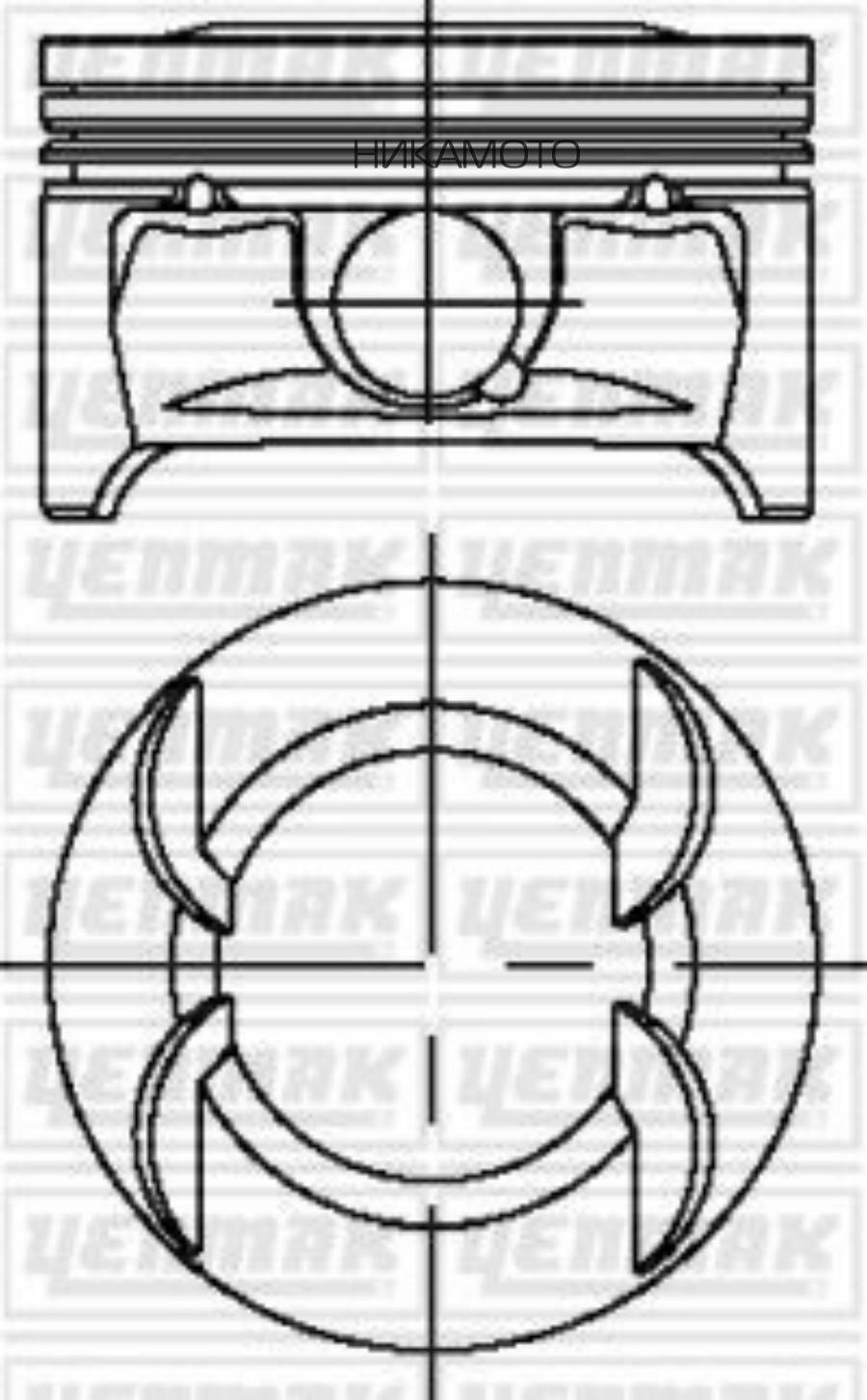 YENMAK 31-04231-100 80,00mm. Порш+палец, с кольцами