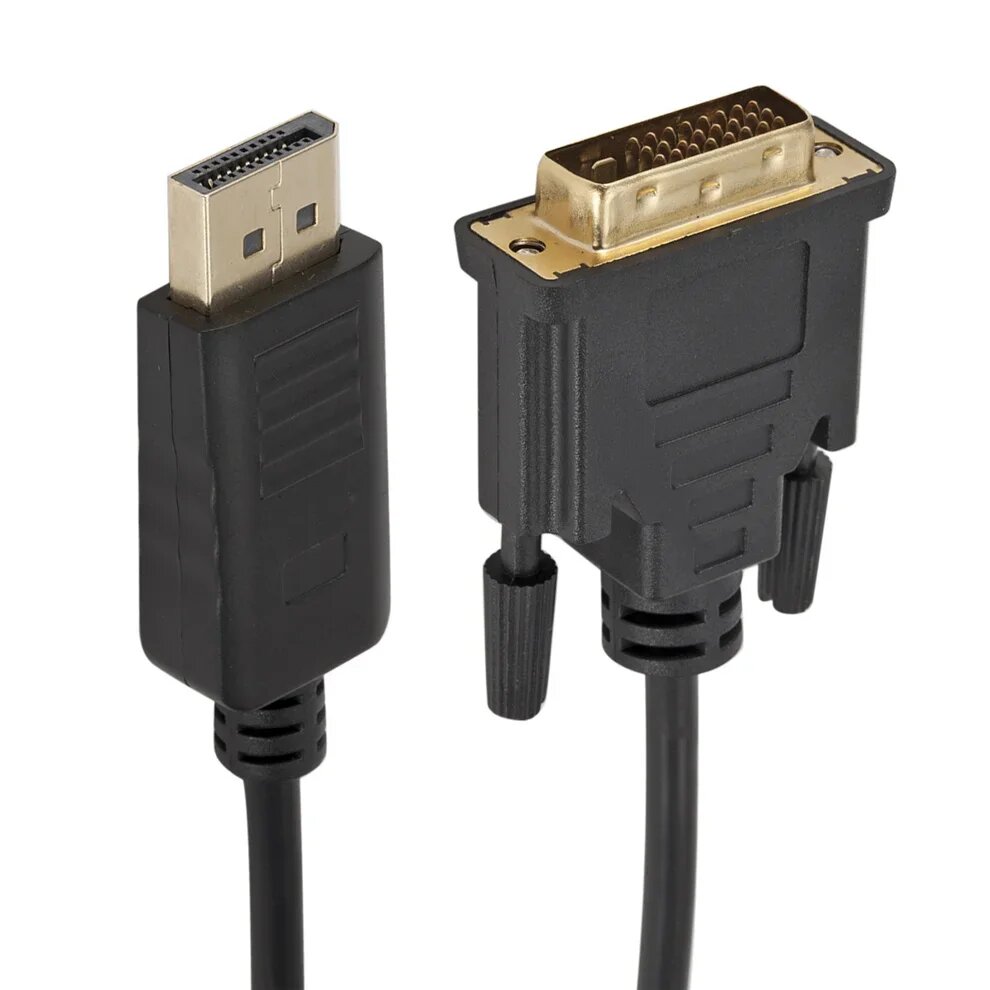 Кабель LccKaa DP Displayport в DVI, кабель-адаптер 1,8 м DP в DVI, преобразователь Displayport вход в DVI выход для HP Dell Asus