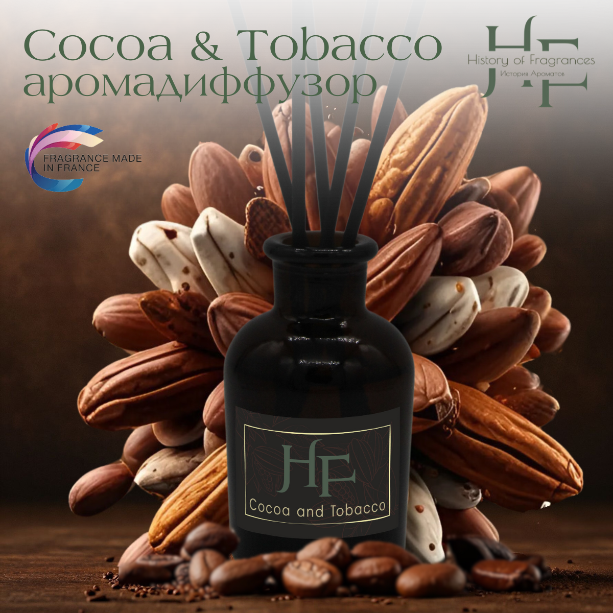 Аромадиффузор "Cocoa & Tobacco History of Fragrances", 50 мл