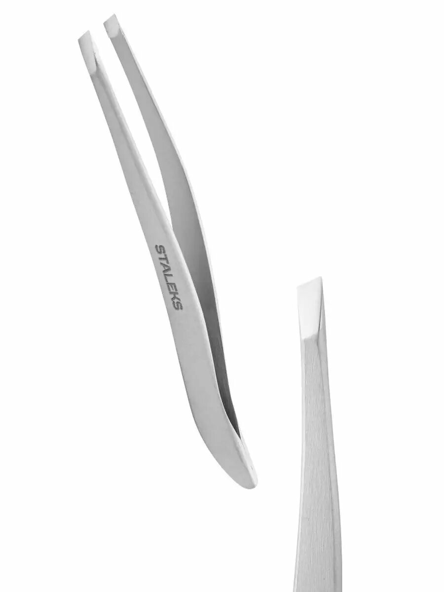 Пинцет Staleks Pro CLASSIC 13 TYPE 3, широкие, скошенные кромки