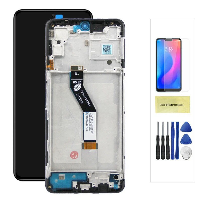 6,6 'для Xiaomi Redmi Note 11T 5G ЖК-дисплей с цифровым преобразователем сенсорного экрана в сборе для Redmi Note 11T 2201117 Замена ЖК-дисплея SG