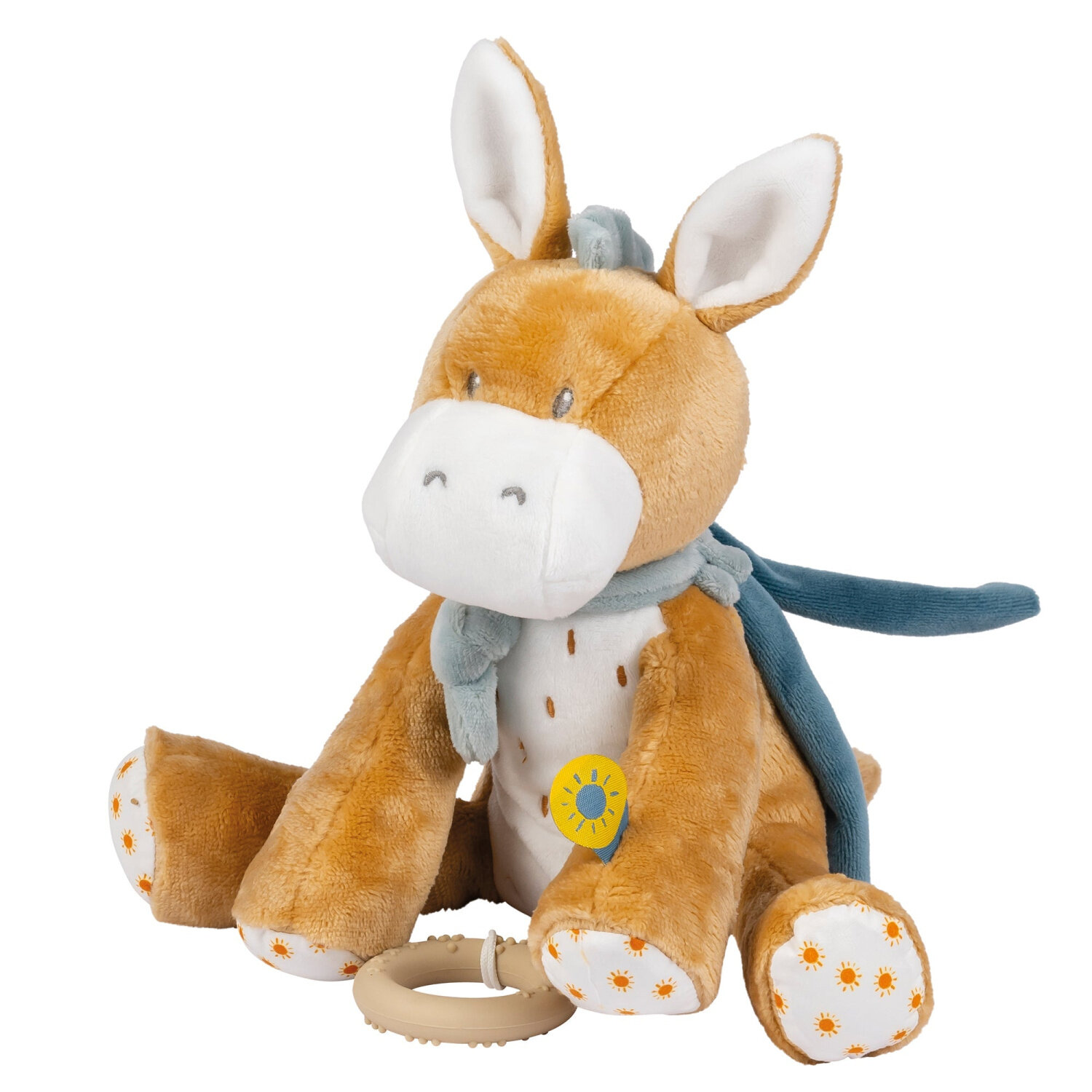 Игрушка мягкая Nattou Musical Soft toy FELIX & LEO Ослик музыкальная