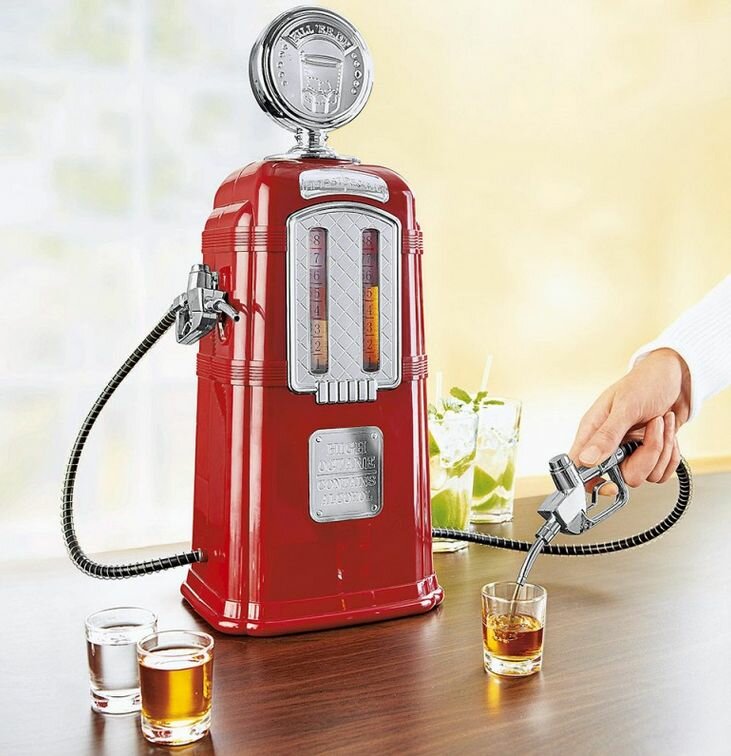 Декантер для напитков, подарок, мини бар бензоколонка