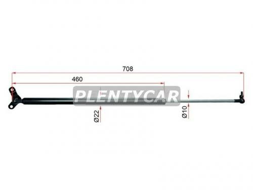 Амортизатор крышки багажника honda stream правый Sat ST04741S7A000 Honda: 04741-S7A-010 04741S7A000