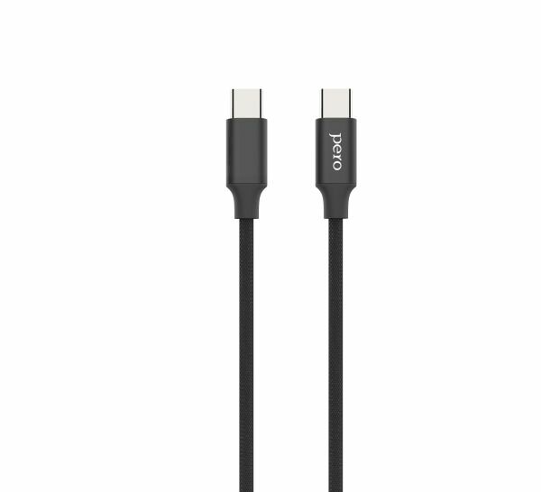 Кабель PERO DC05 Type-С - Type-C 1м 60W Black (Черный)