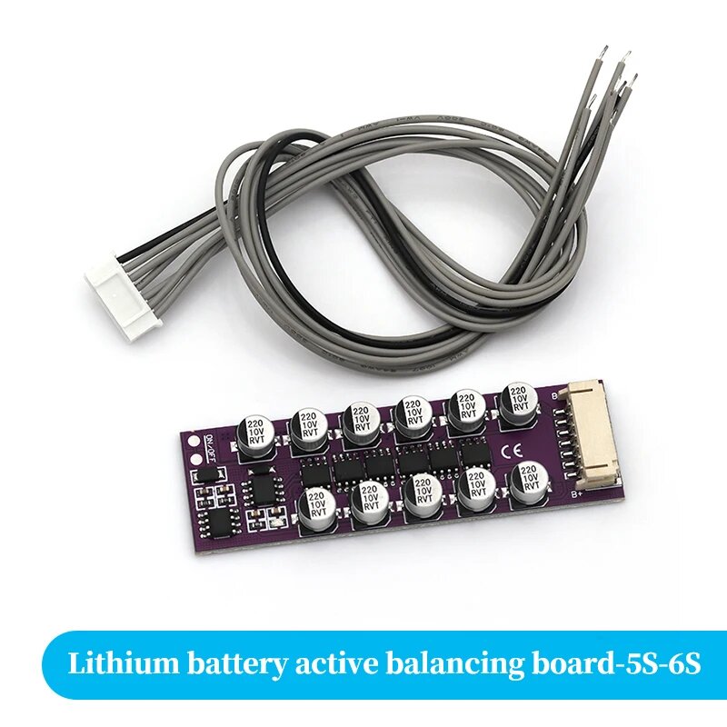 1,2 А BMS 3S 4S 5S 6S 18650, литиевая батарея, плата активного выравнивания, литий-ионный LiFePo4, балансир, балансир передачи энергии, конденсатор 1pcs, 5-6S