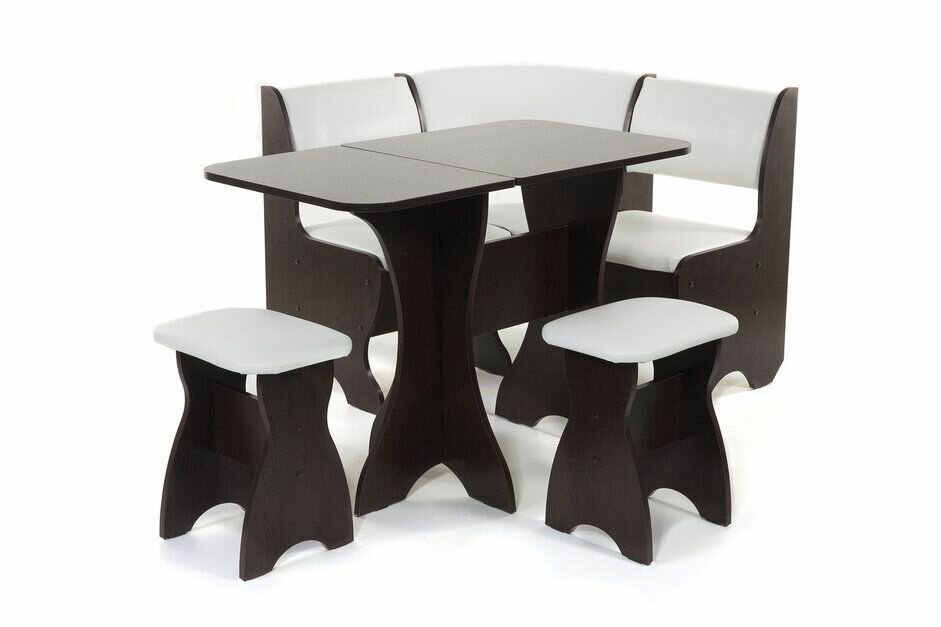 Кухонный уголок Betel Тюльпан Мини Однотон Венге/Борнео милк