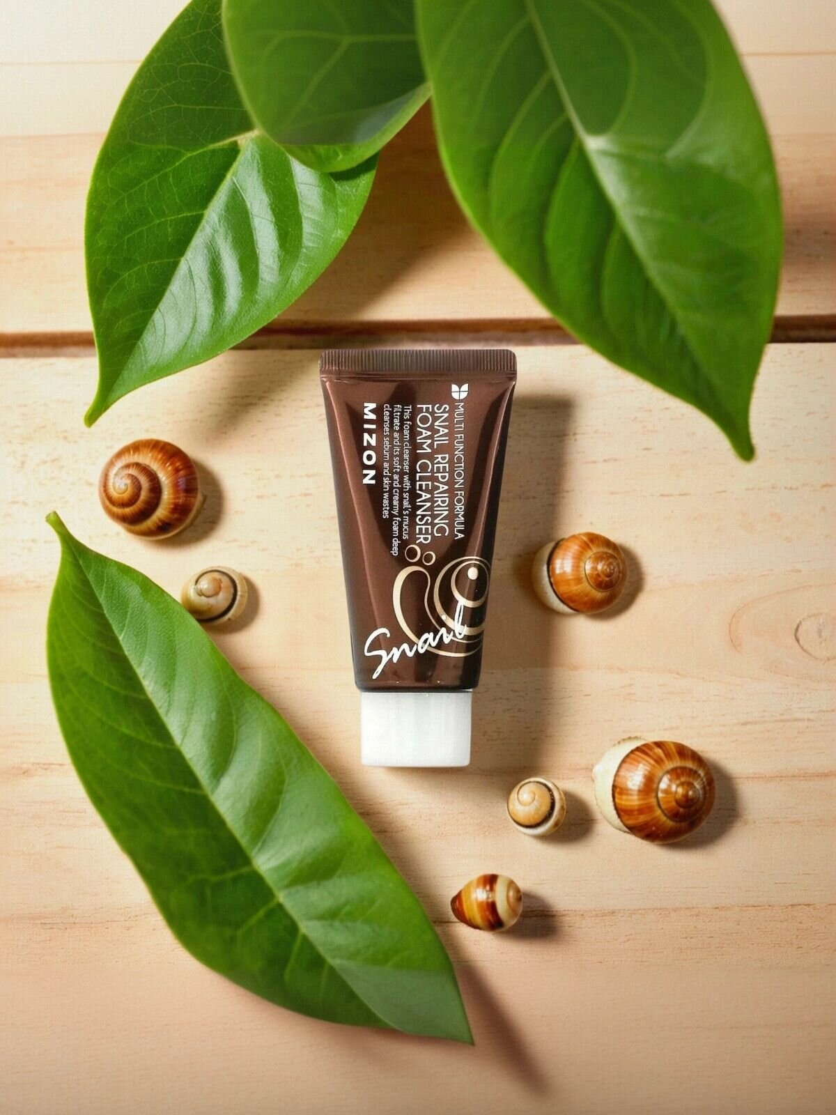 MIZON Пенка для умывания c муцином улитки Snail Repairing Foam Cleanser 30мл