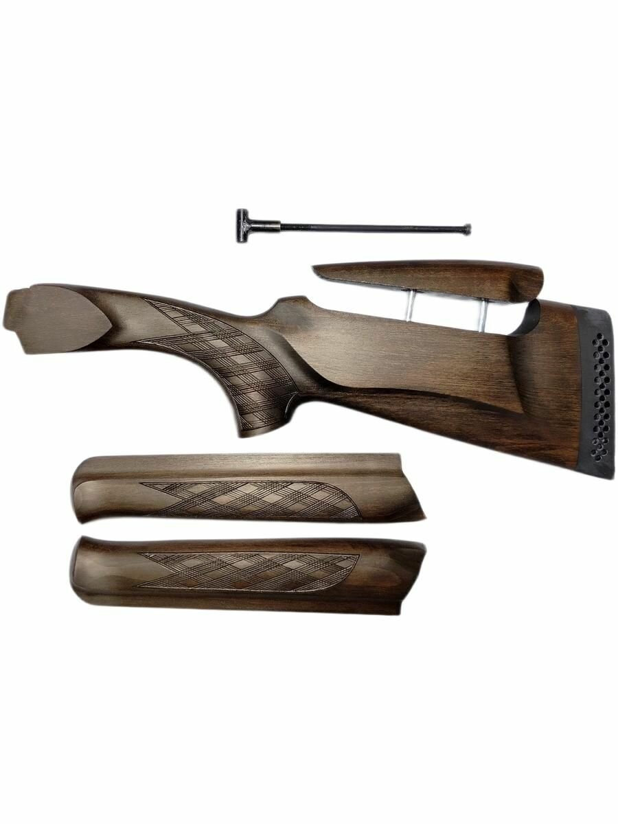 Приклад и цевье ТОЗ-34Е, ЕР с регулируемым гребнем и стяжным болтом бук