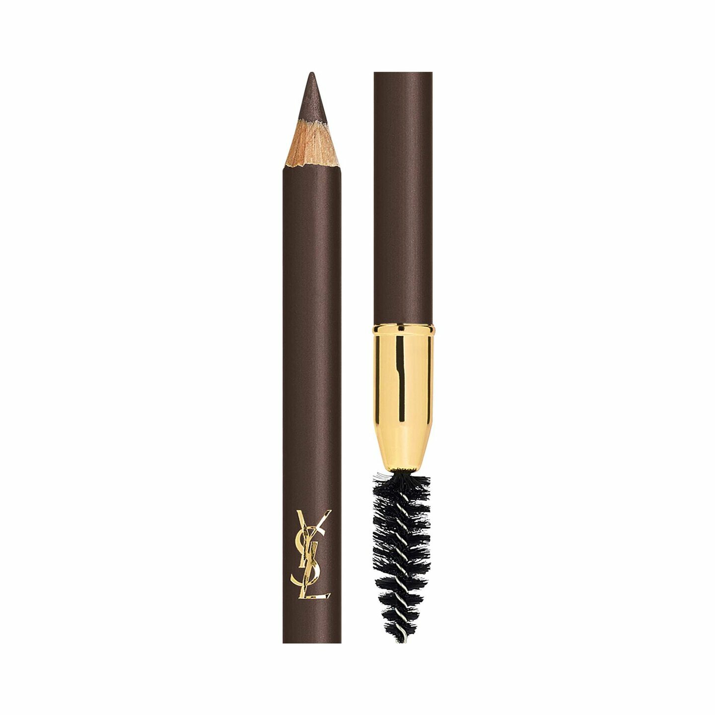 Карандаш для бровей YVES SAINT LAURENT Dessin Des Sourcils 1.3г | Стойкий, с щёточкой | Тон 02 Dark Brown