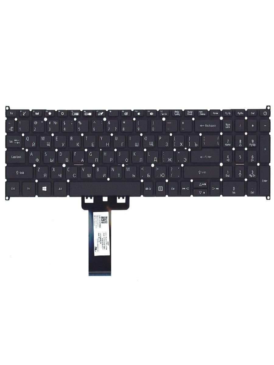 Клавиатура для ноутбука Acer Aspire 3 A317-51 черная