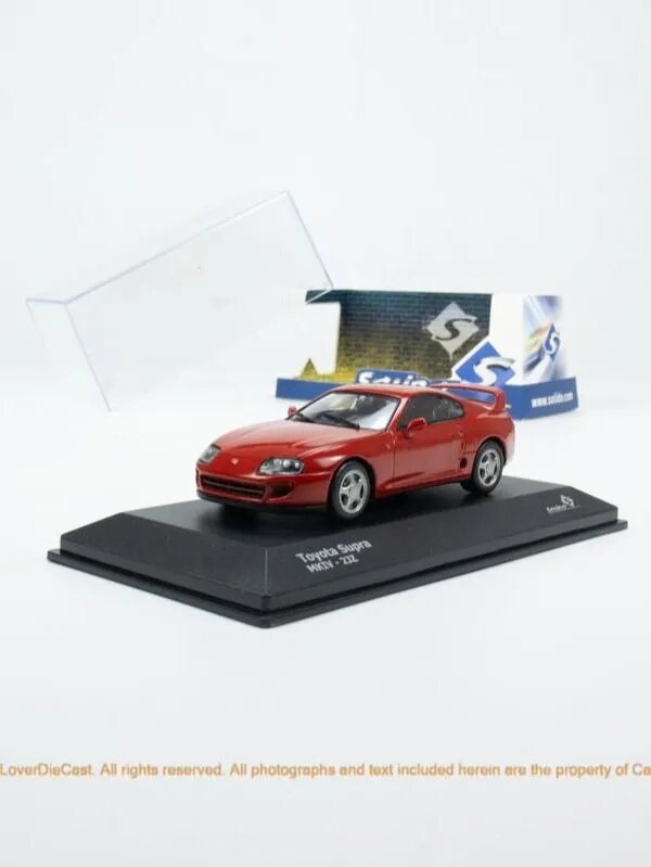 Машинка Solido 1/43 Toyota SUPRA MK.4 red Die-cast Alloy Car Model Toy Gift