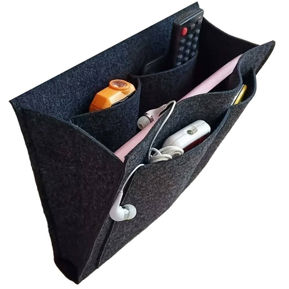 Войлочный органайзер для кровати, настенный карман для хранения у изголовья, портативная подвесная сумка для мелочей у кровати