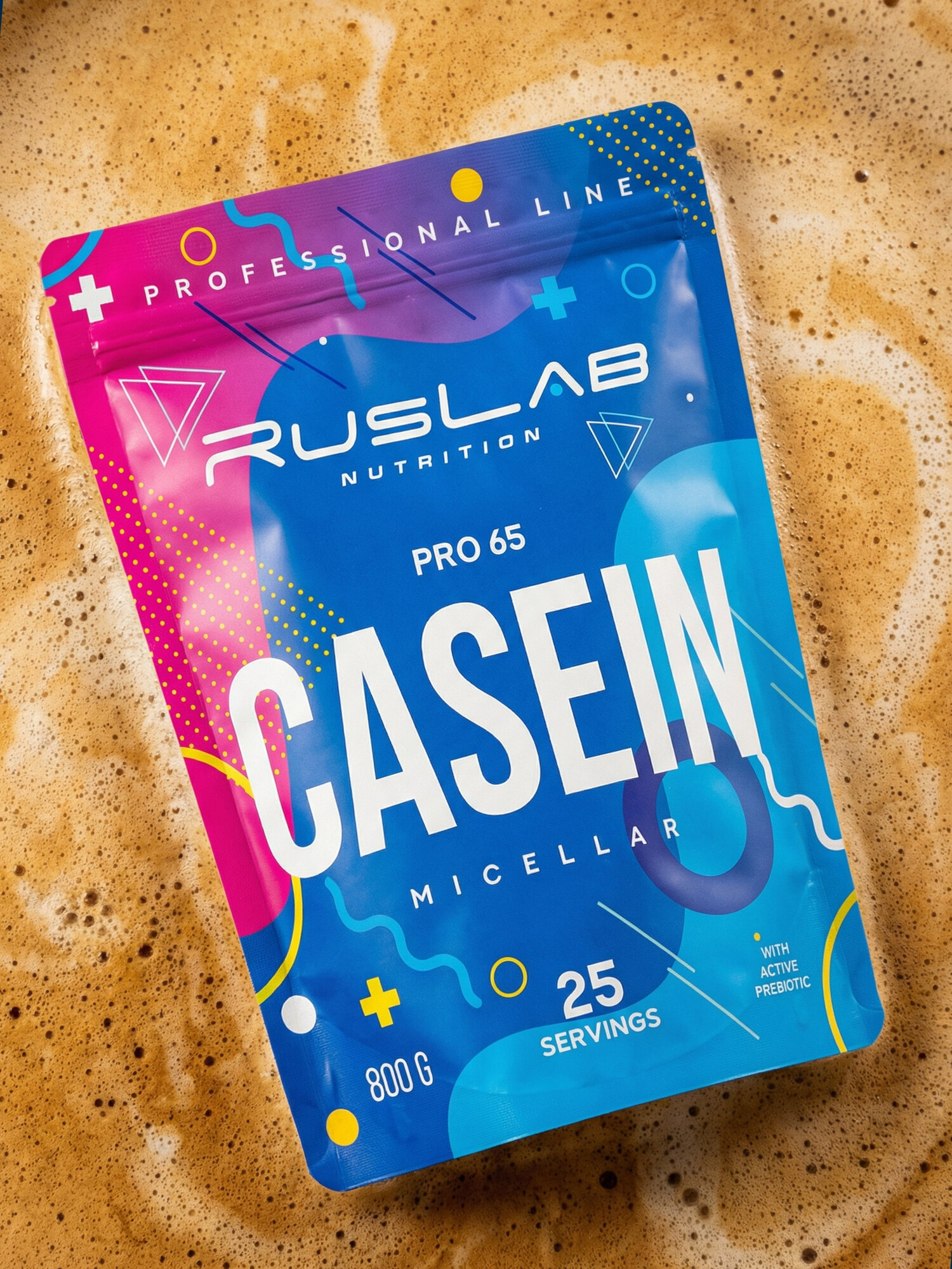 Казеиновый протеин "PRO 65", белковый коктейль для массы, 800 г