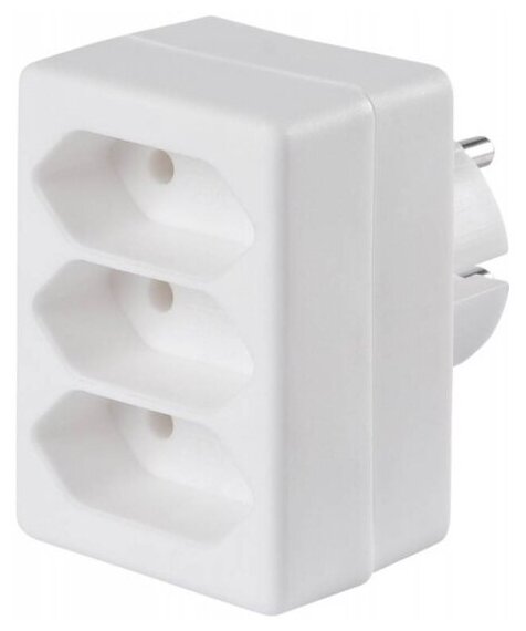 Сетевой разветвитель Buro BU-PS3F-W (3 розетки) белый (пакет ПЭ)