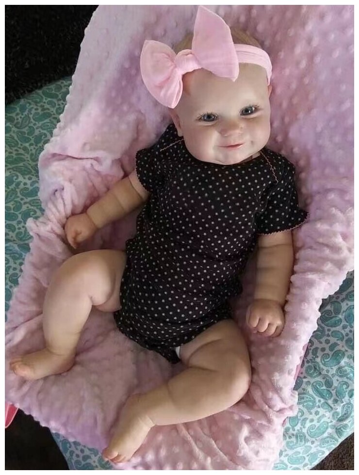 Имитационная кукла Реборн Reborn doll детский игровой домик игрушка в подарок для ребенка Kukl5 50 см