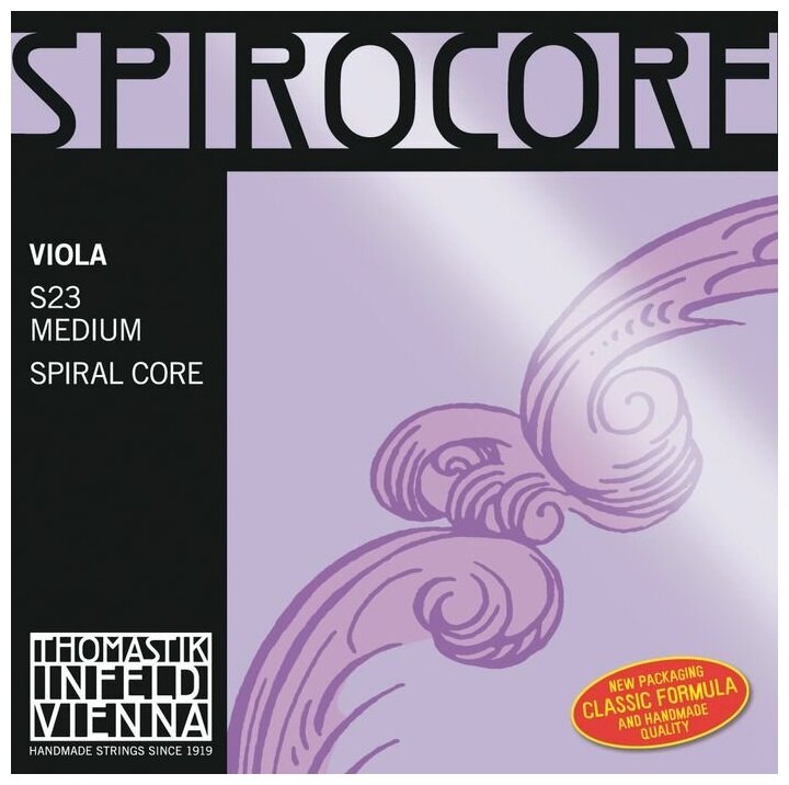 S23 Spirocore Комплект струн для альта размером 4/4, среднее натяжение, Thomastik